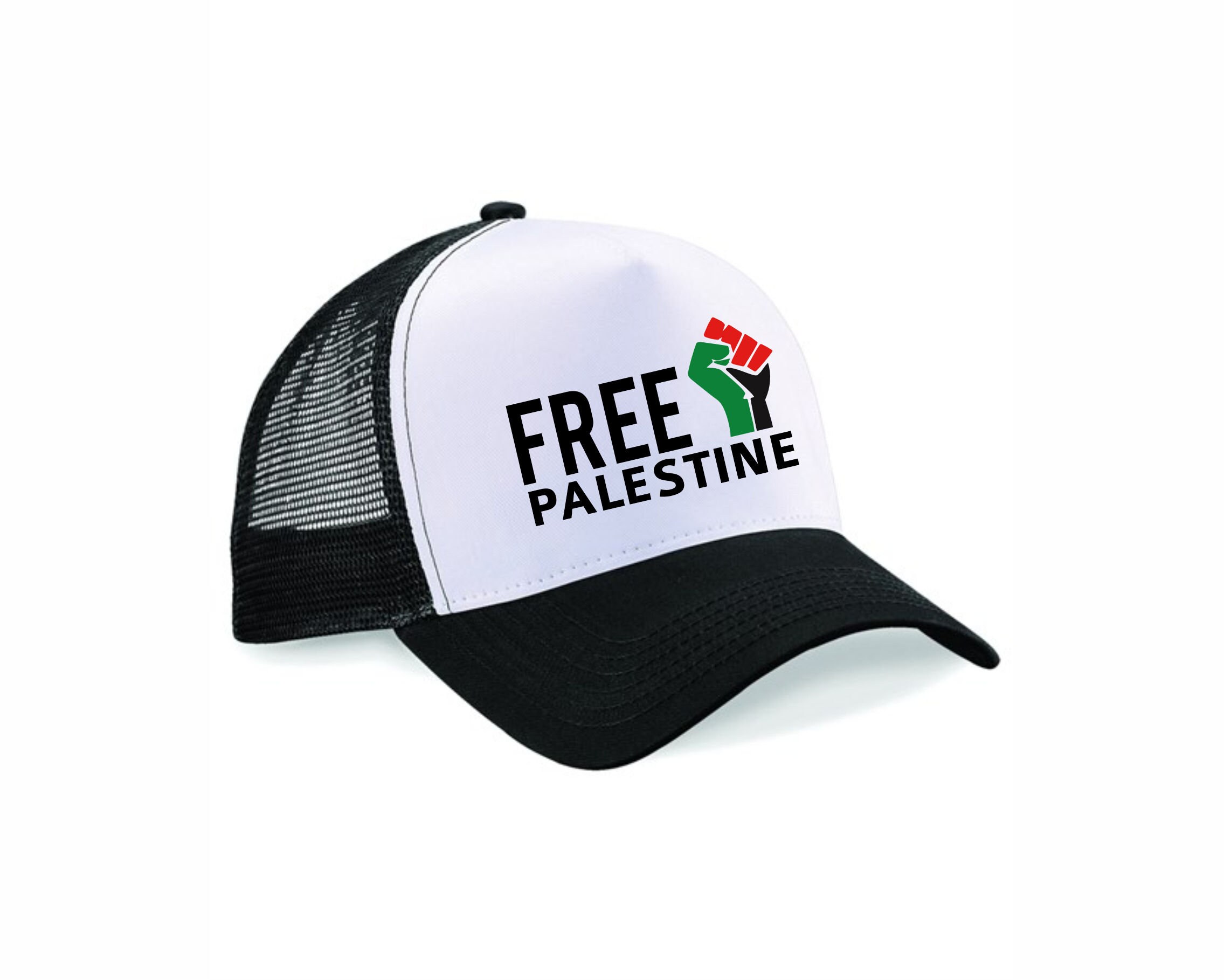 Palestine Caps Palestine Fist Flag Printed Truckers Cap - Etsy