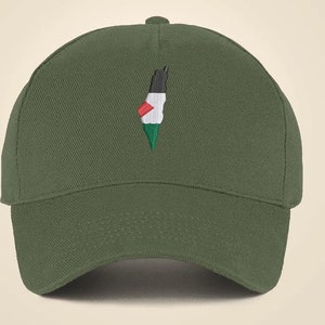 Palestine Flag Cap, Palestine Map Embroidered Hat, Palestine Baseball ...