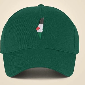 Palestine Flag Cap, Palestine Map Embroidered Hat, Palestine Baseball ...