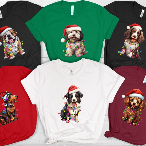 Christmas Dog Shirt - Etsy