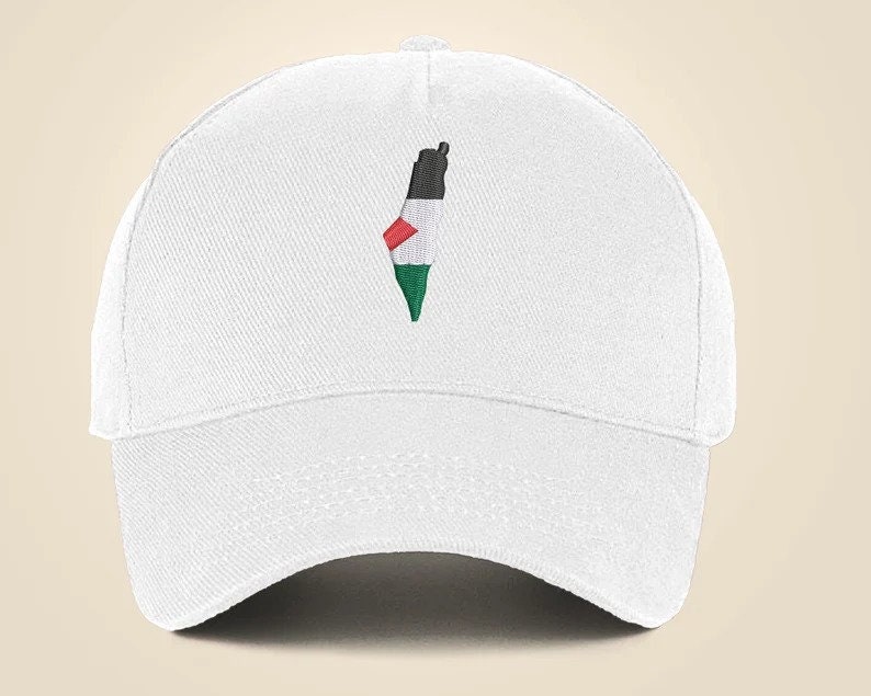Palestine Flag Cap, Palestine Map Embroidered Hat, Palestine Baseball ...