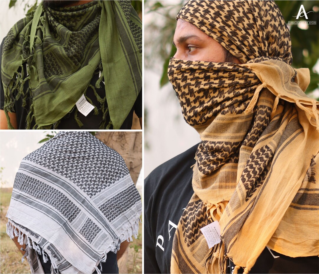 Arab Keffiyeh Palestine Scarf, Traditional Palestinian Shemagh Scarf ...