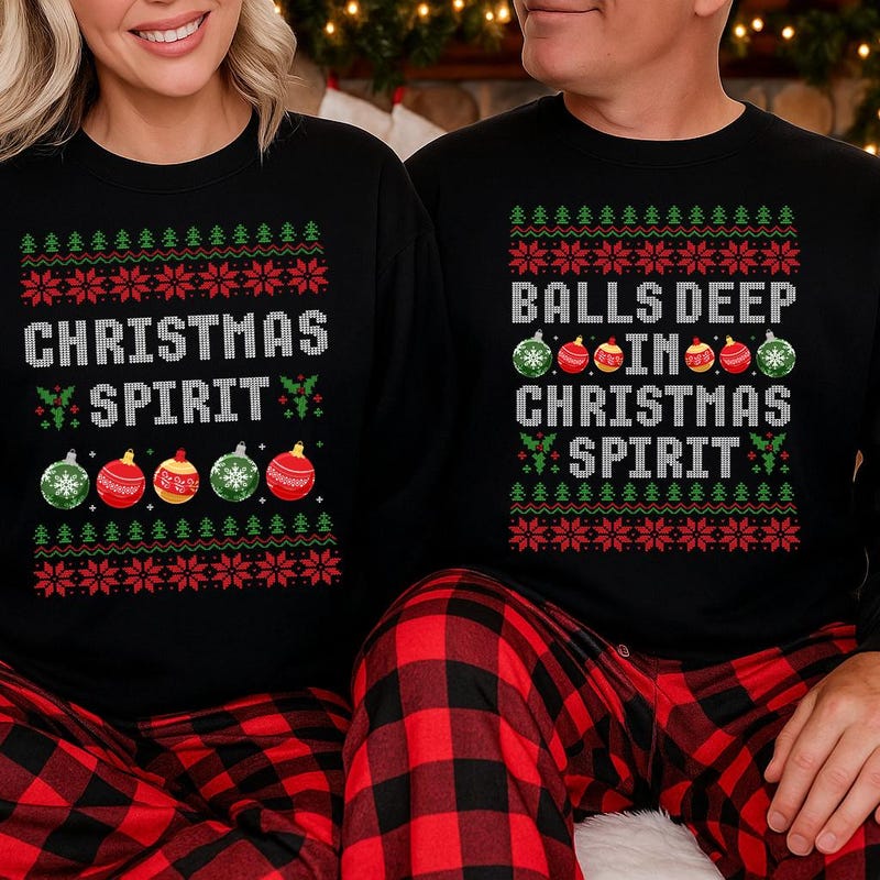 Funny Christmas Jumpers For Couples