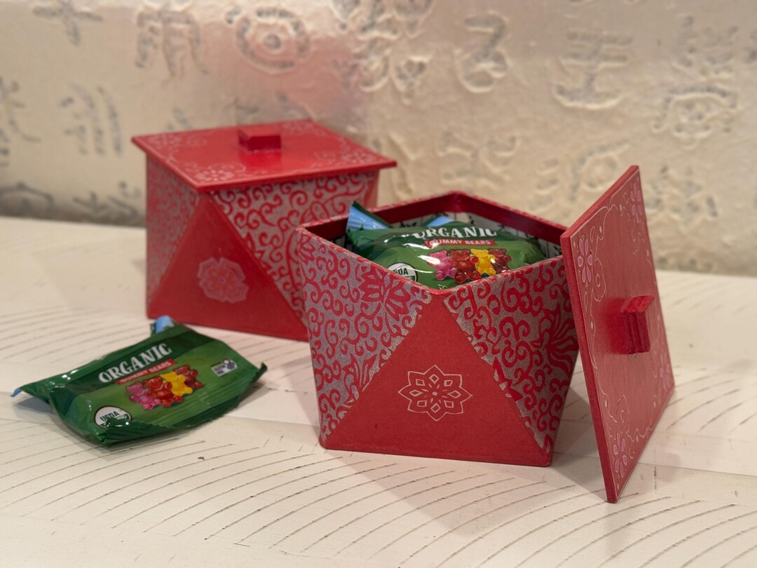 Traditional Korean Hanji Handmade Craft | Jewelry Box | Snack Box ...