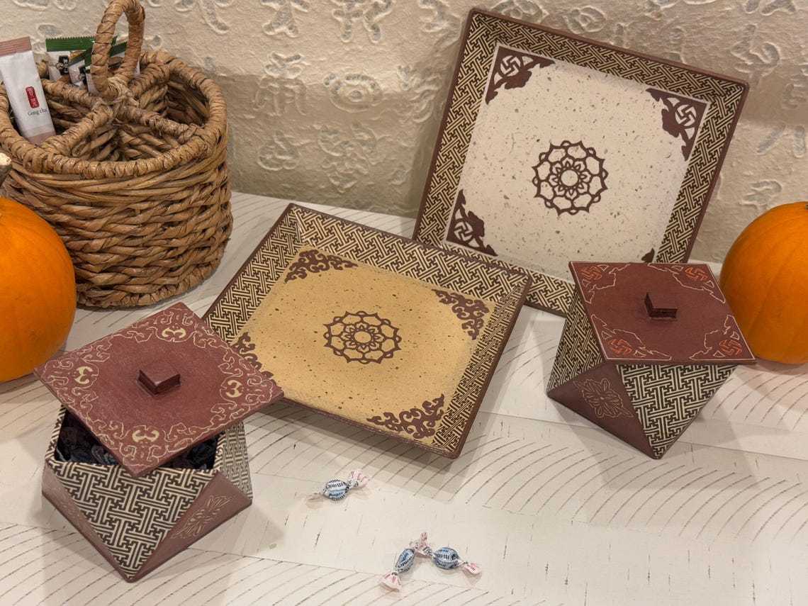 Traditional Korean Hanji Handmade Craft | Pencil Holder | Jewelry Box ...