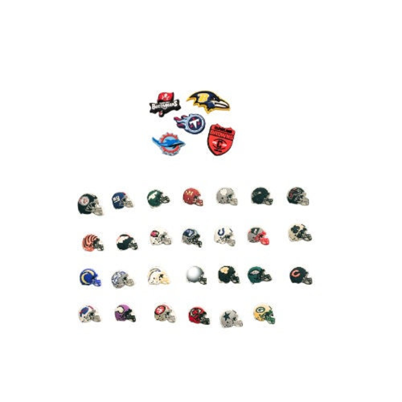 Football Team Croc Charms Football Croc Charm Football Game - Etsy