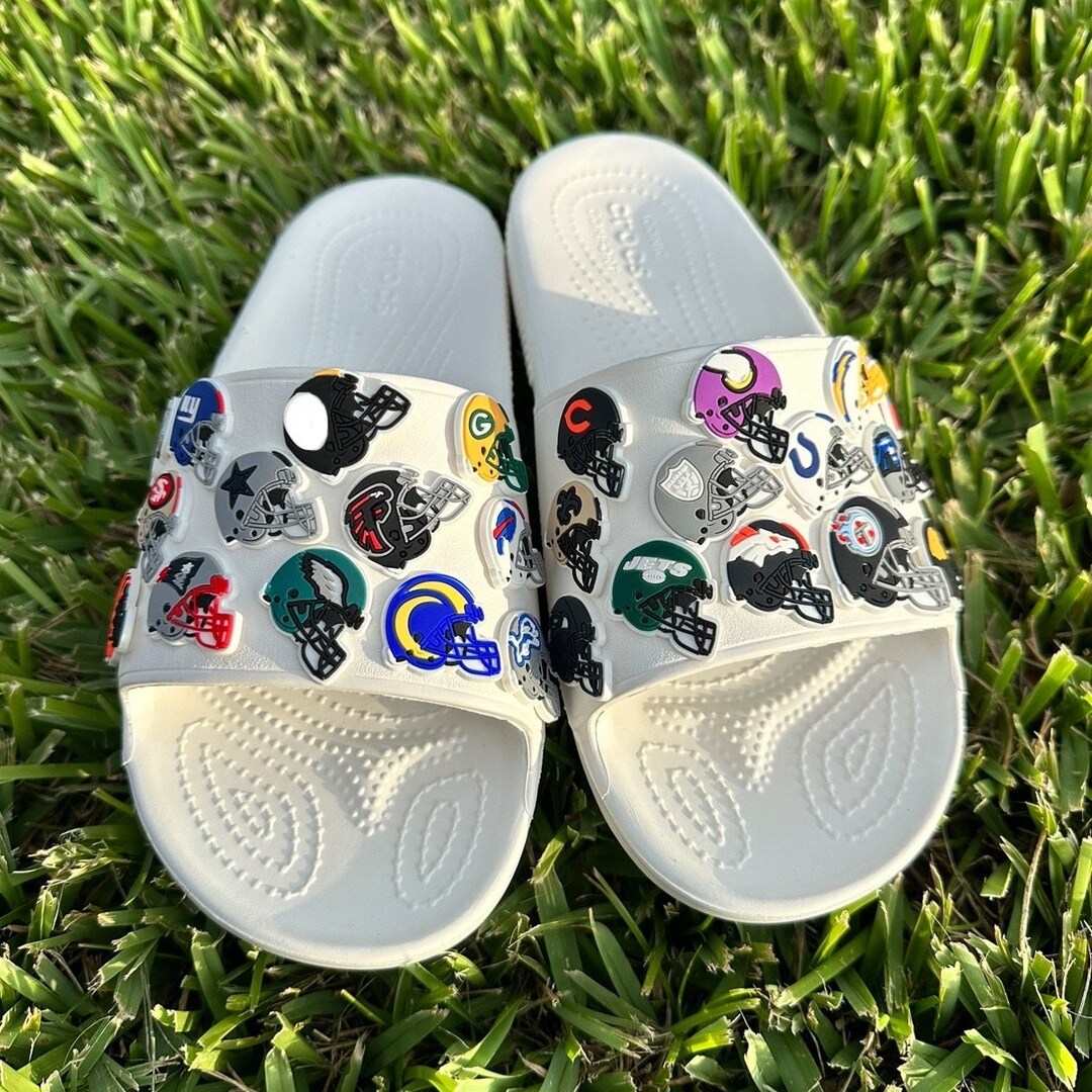 Football Team Croc Charms Football Croc Charm Football Game - Etsy