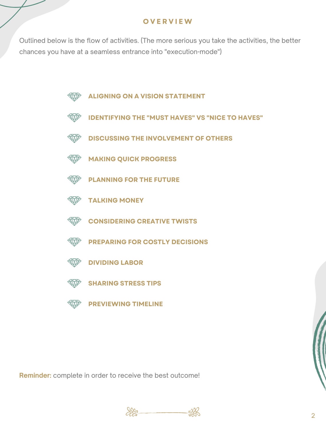 A Pre-planning Guide to Wedding Planning - Etsy