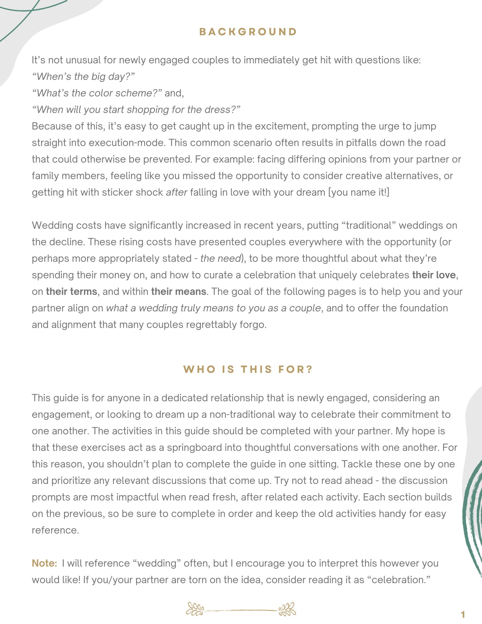 A Pre-planning Guide to Wedding Planning - Etsy