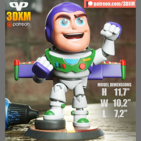 Buzz Lightyear Stl - Etsy