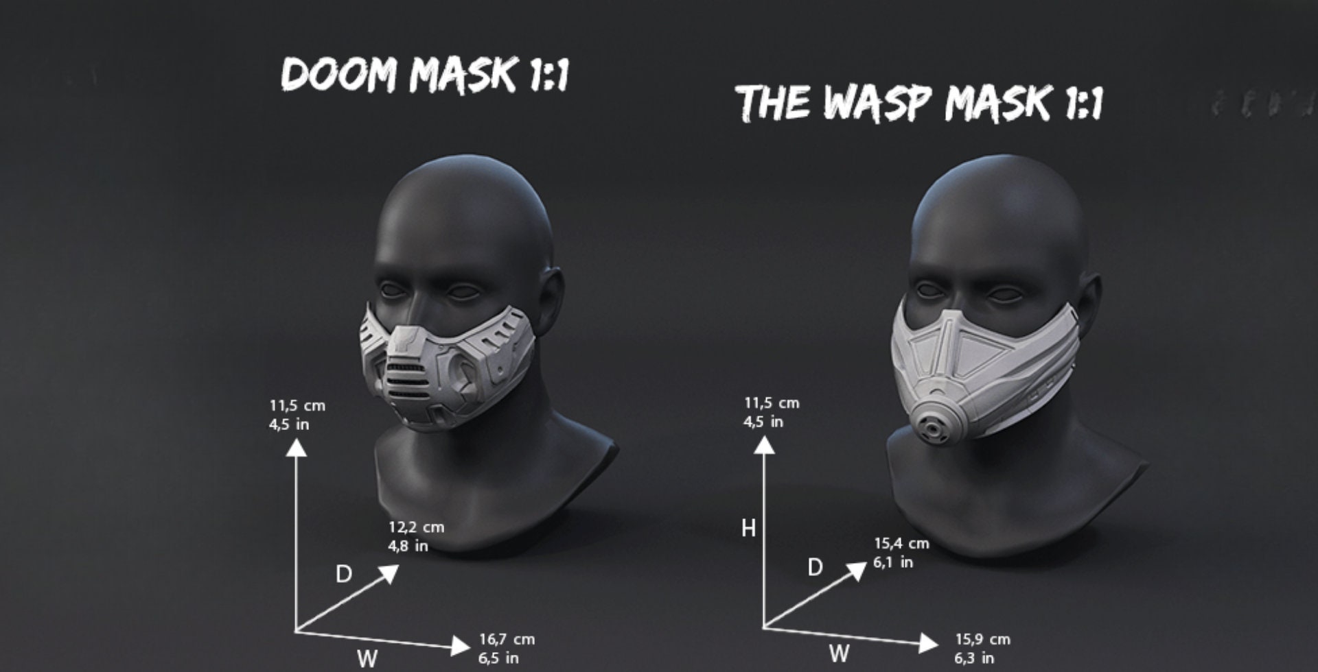 Fun Face Mask STL File for 3D Printers, Movie Characters, Games ...