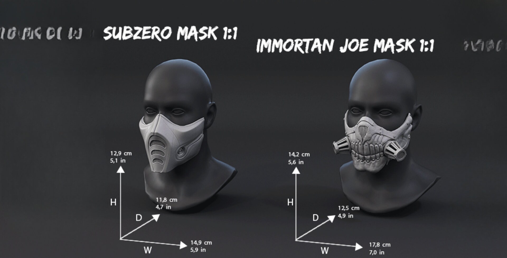 Fun Face Mask STL File for 3D Printers, Movie Characters, Games ...