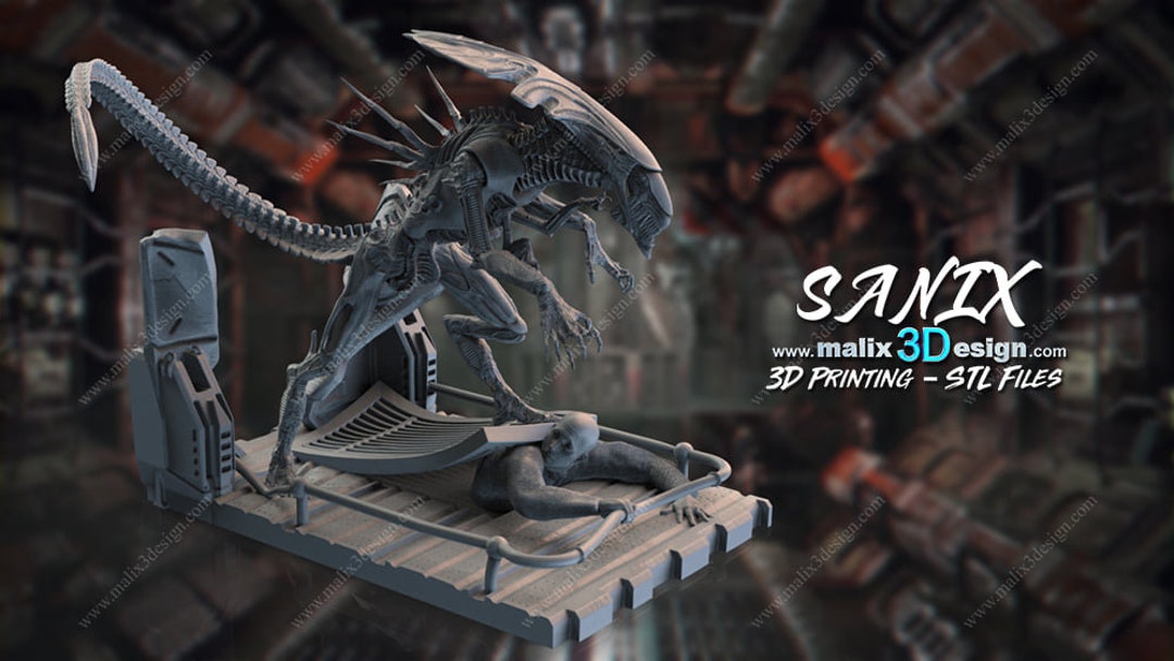 Sanix Alien Queen 3D Printable STL File Gaming 3D Digital - Etsy Australia