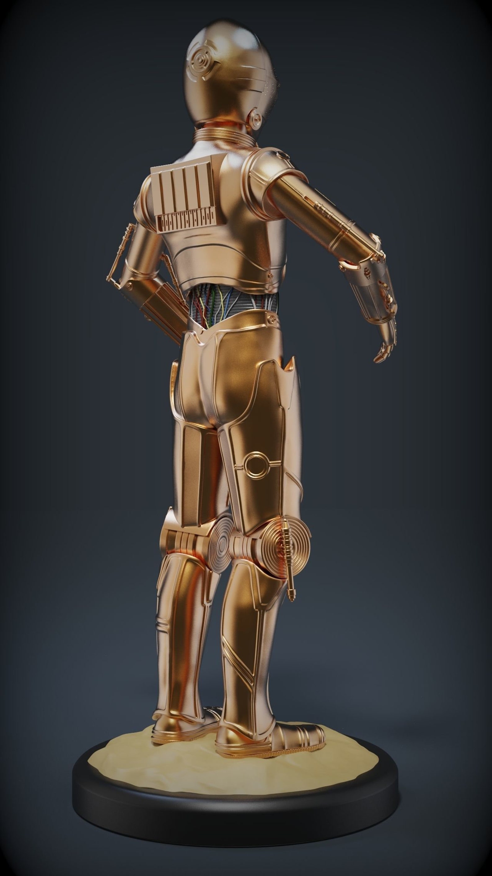 Archivo STL imprimible 3D de Star Wars C3PO, juegos, archivo STL de ...