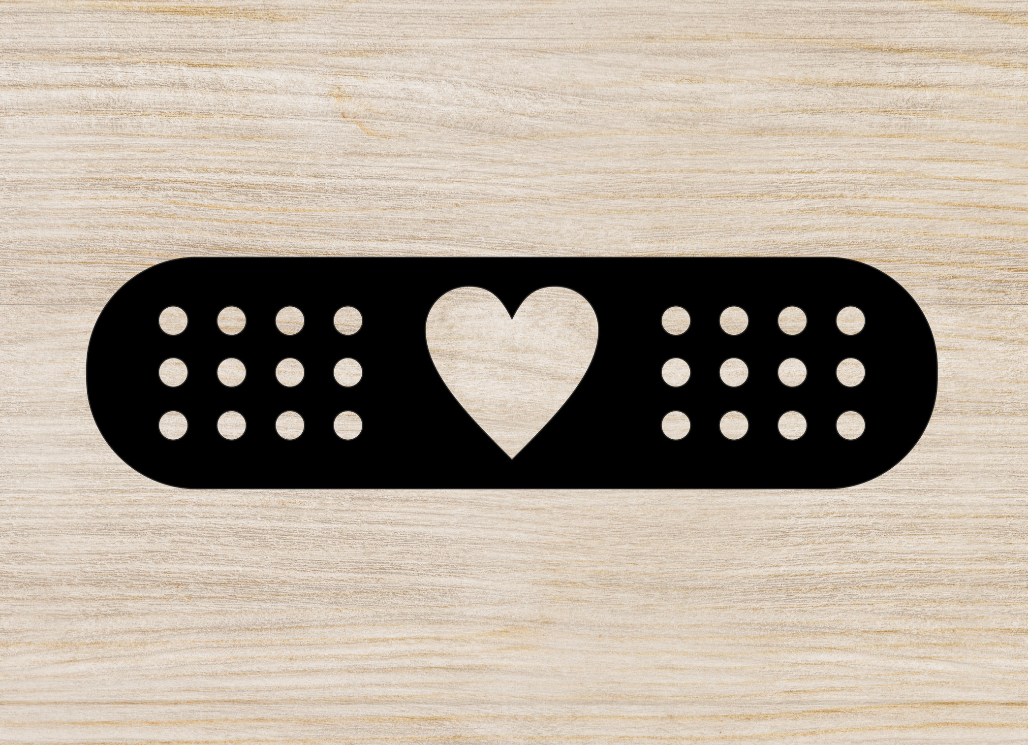 Bandaid Heart Svg, Bandaid Heart Cricut Cut File, Heart Hole Plaster ...