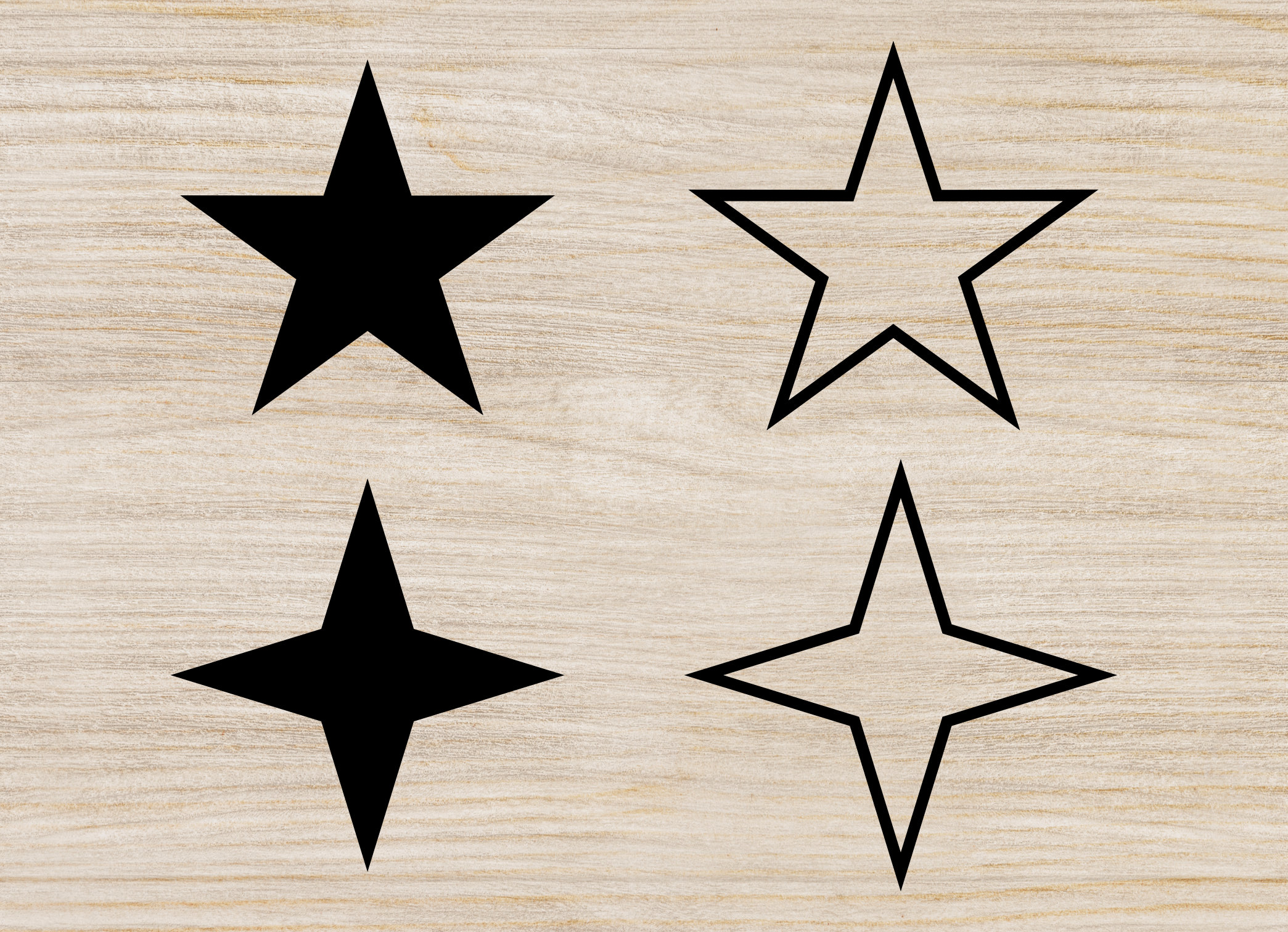 Star Svg, Star Cricut File, Star Outline Svg, Star Cut File, Star ...