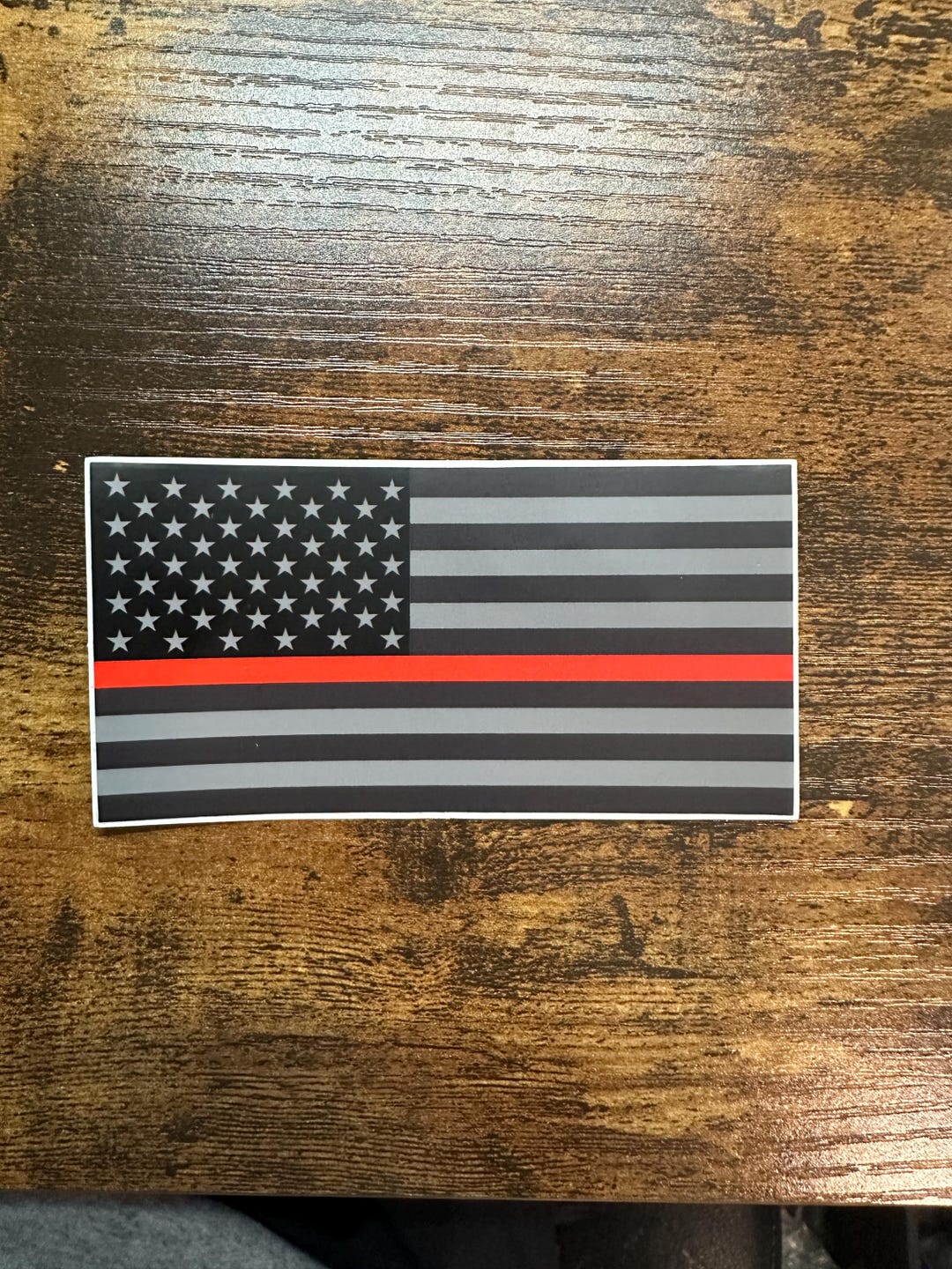 Thin Red Line Sticker - Etsy