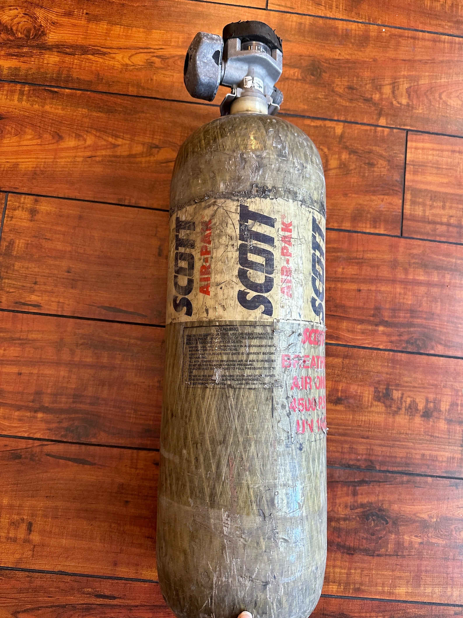 Scott 30 Minute 4500psi Carbon Fiber SCBA Bottle Cylinder Air - Etsy