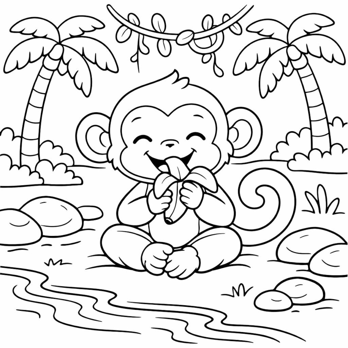 Chatgpt Prompt for Kids Cartoon Coloring Pages - Etsy