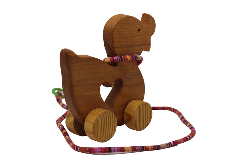 Wooden Duck Toy Duck Push Toy Donald Duck Decor Educational - Etsy