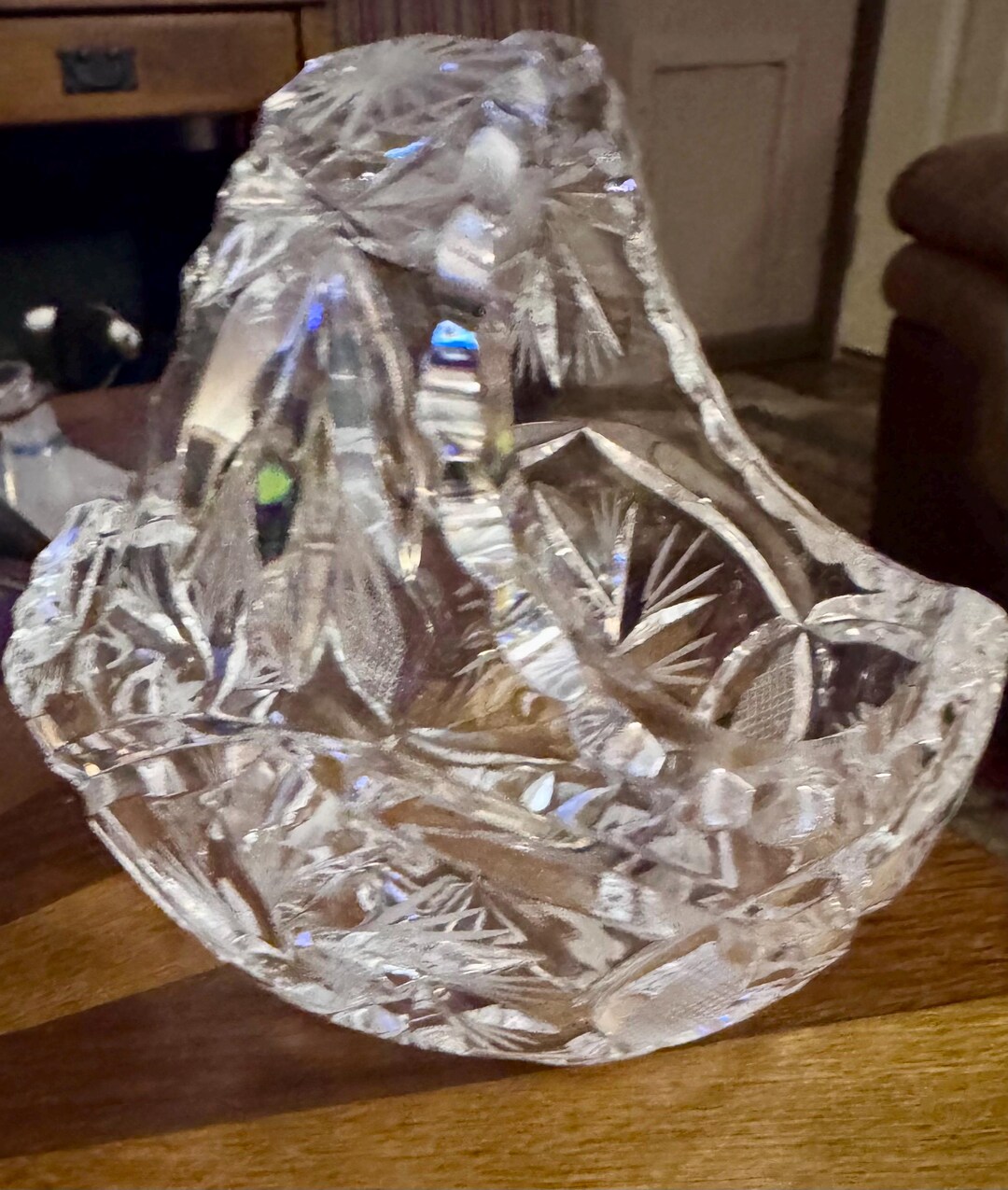 Vintage Lead Crystal Candy Dish - Etsy