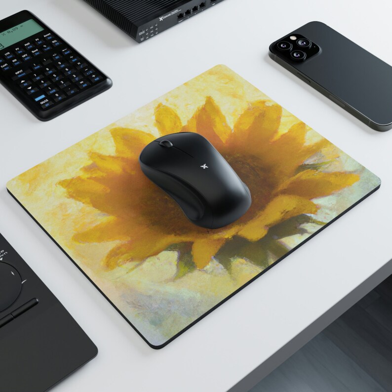 Sunflower Mouse Pad Vintage Décor for Women Mouse Pad With Flowers Gift ...