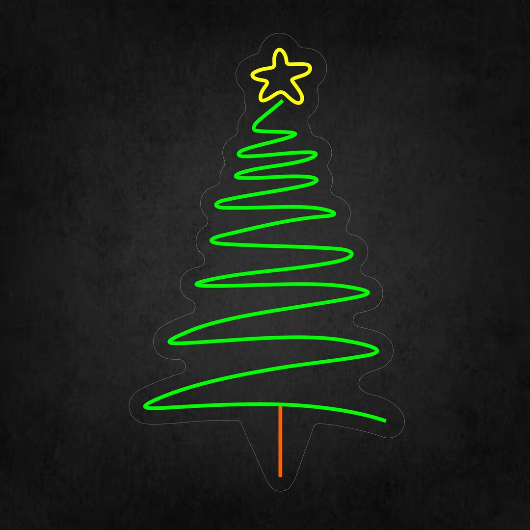 VECTOR NEON FLEX Christmas Tree - Etsy