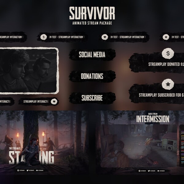 Zombie Stream Overlays - Etsy