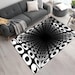Vortex Rug , 3D Vortex Illusion, Rectangular Version Rug, Vortex ...