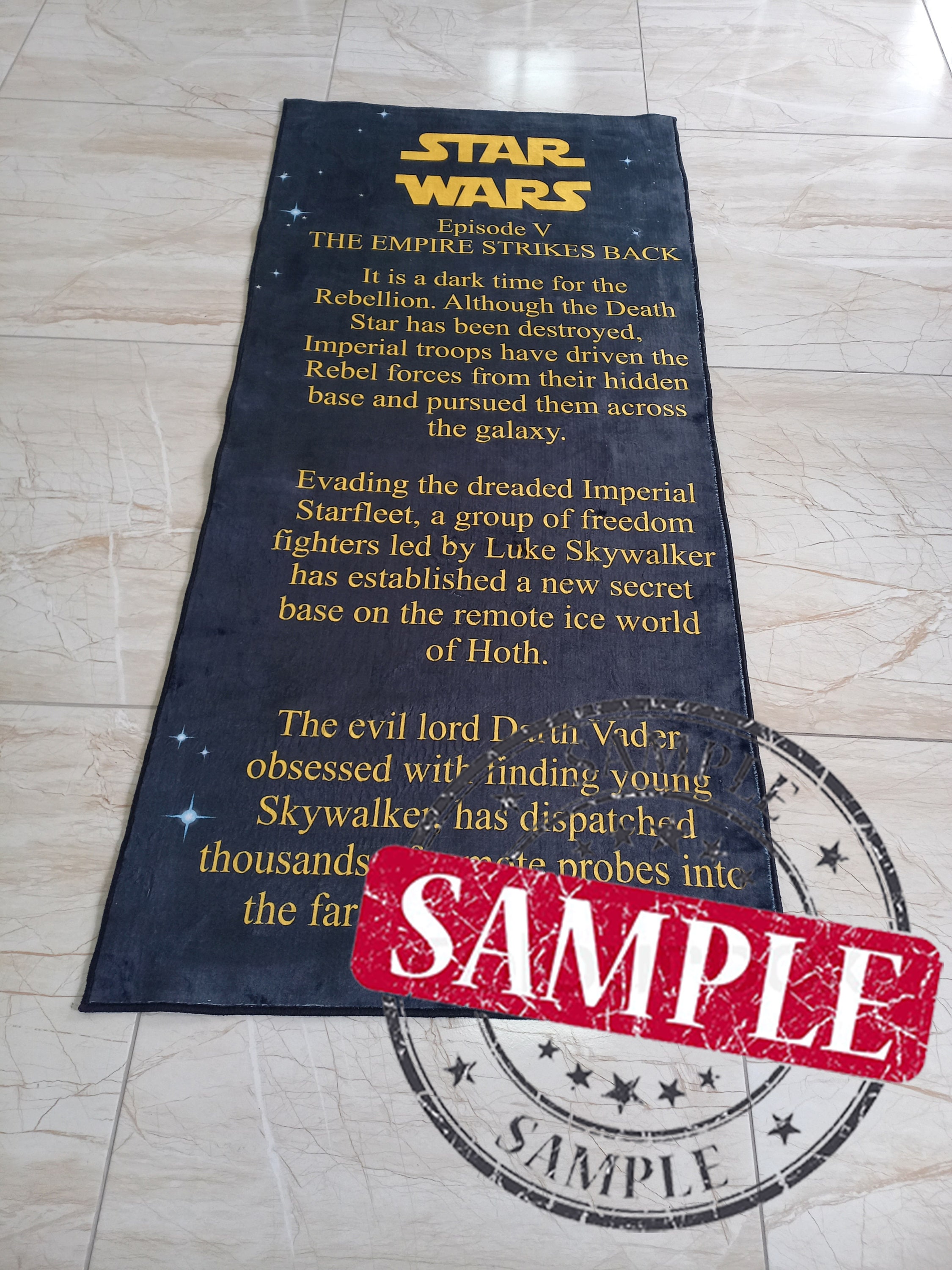Star Wars Crawl Rug Star Wars Runner Opening Star Wars Star - Etsy