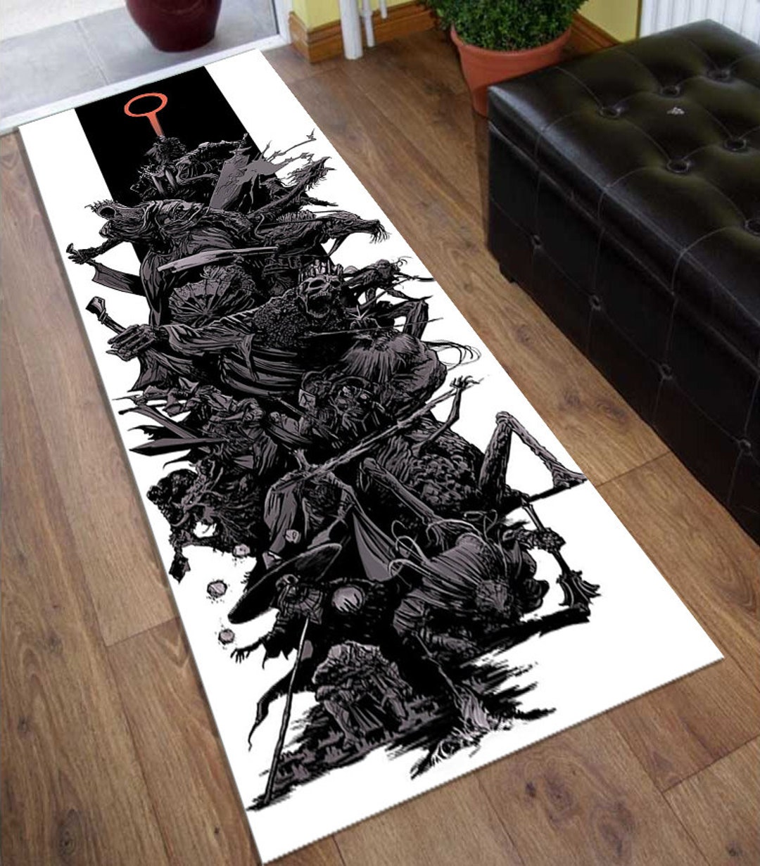 Dark Soul Rug, Dark Soul Runner, Gaming Runner, Skeleton Theme Rug ...