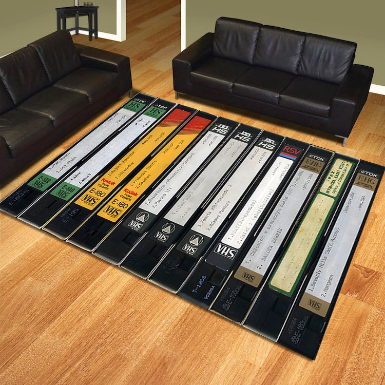 Vhs Case Rug-vhs Tapes, Vhs Box-vhs Nostalgic-retro Art-classic ...