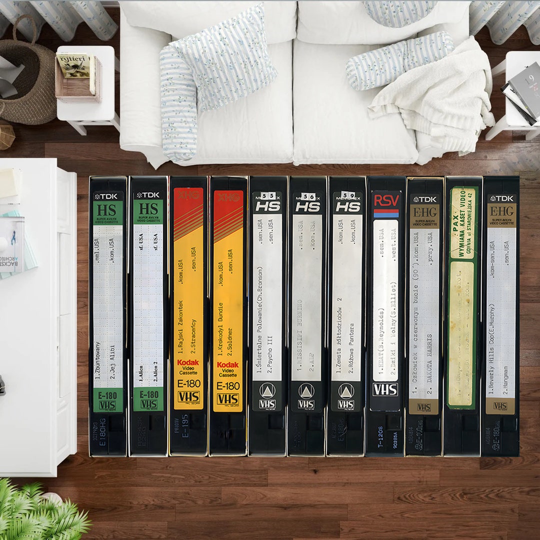 Vhs Case Rug-vhs Tapes, Vhs Box-vhs Nostalgic-retro Art-classic ...