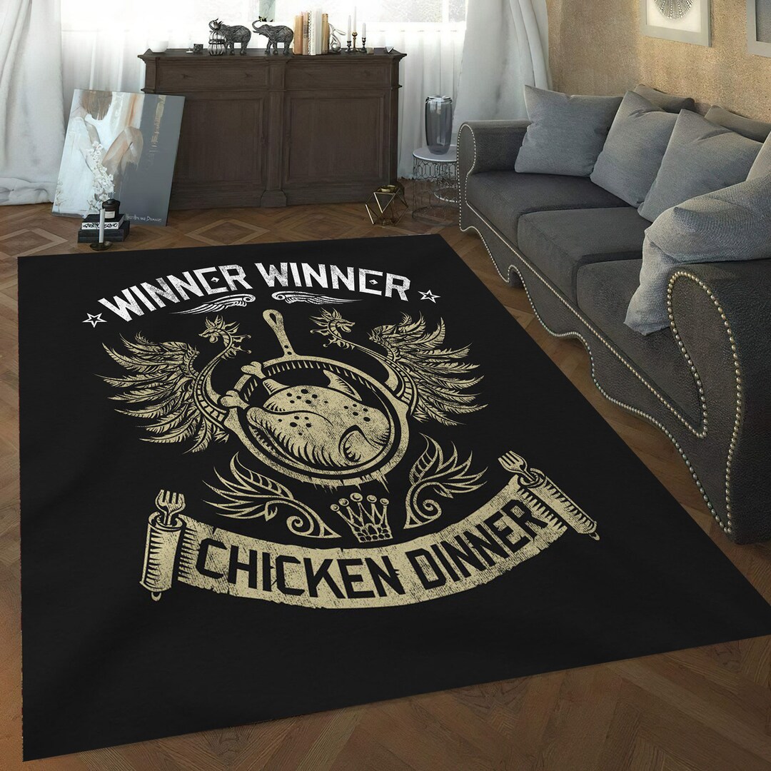 Winner Winner Chicken Dinner, Winner Rug, E Sport Game Rug, Gamer Rug ...