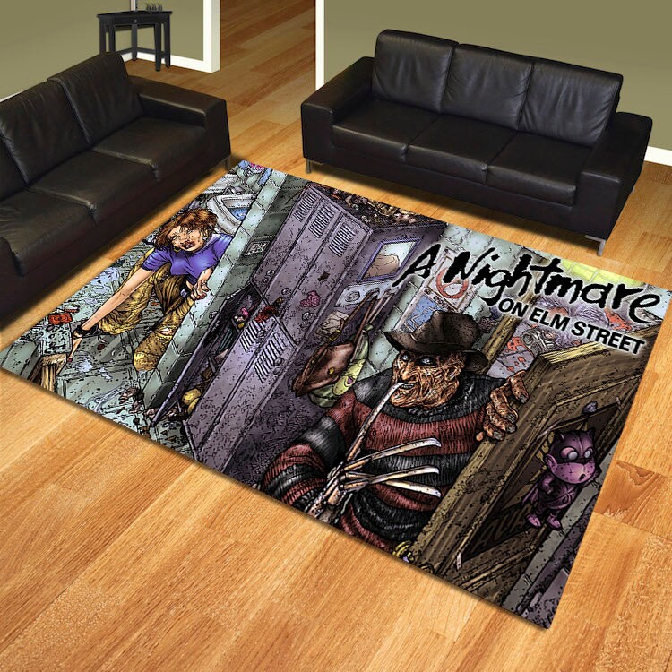 A Nightmare on Elm Street Rug Horror Rug Freddy Krueger Rug - Etsy