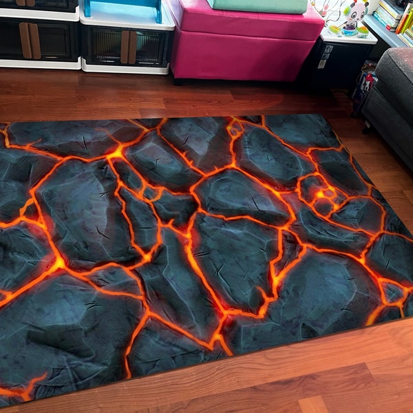 Floor is Lava Rug - Etsy