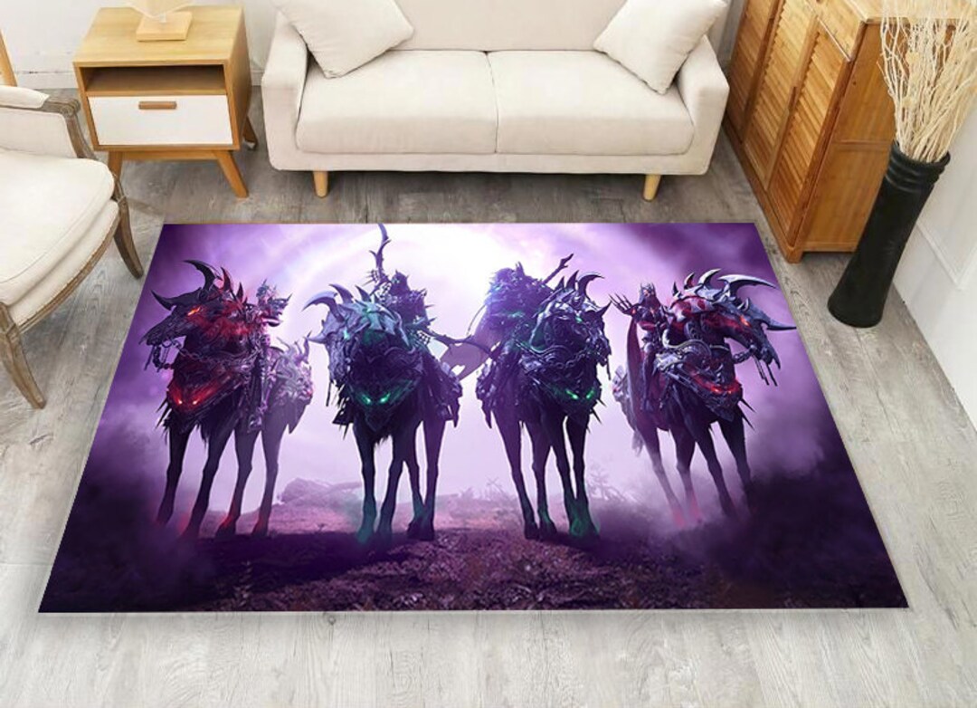 Four Horsemen of the Apocalypse, Four Horsemen Rug, Apocalypse Themed ...