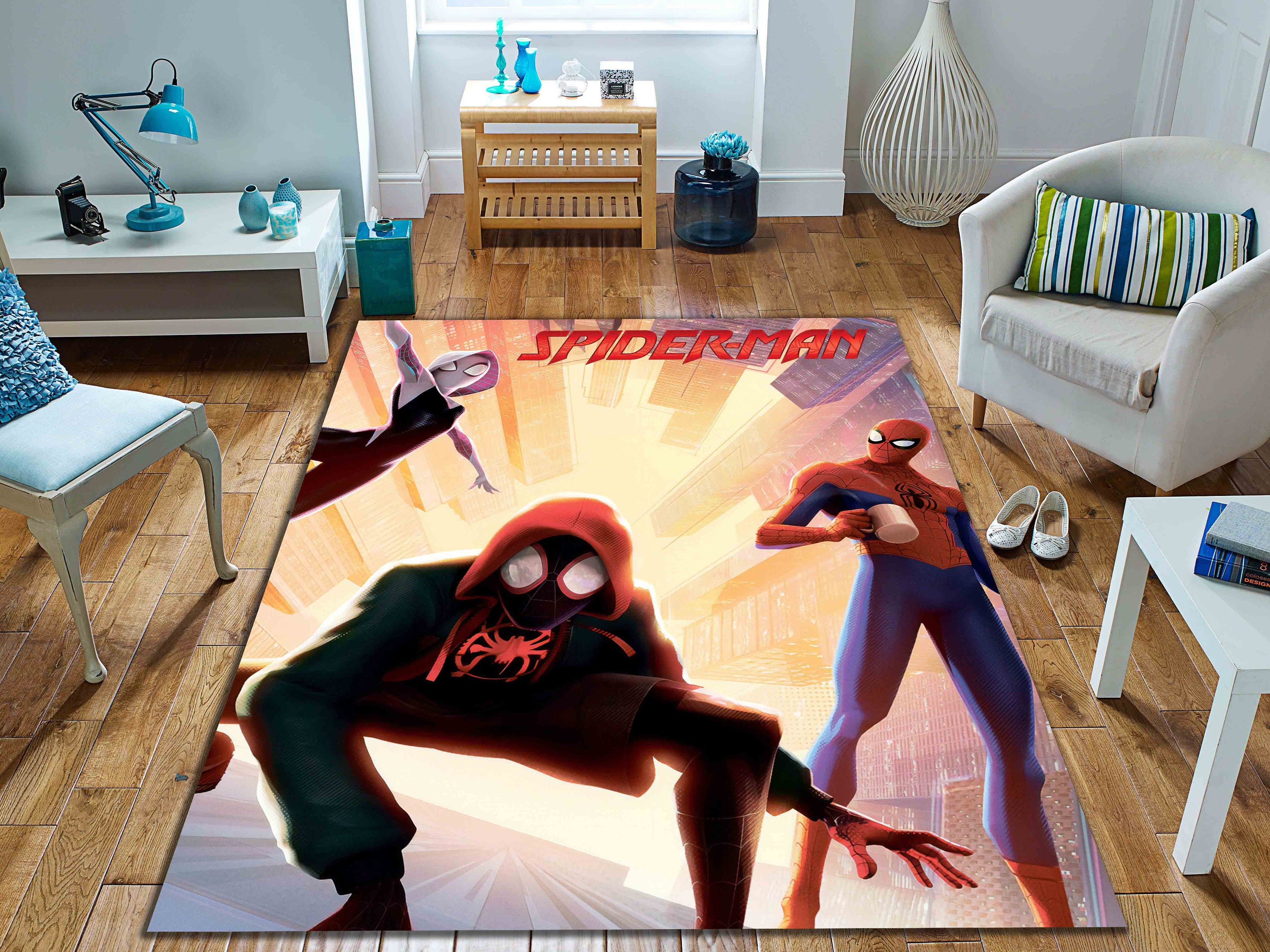 Spiderman Spiderman Rug Spider Man Rug Kids Room Rug Gift - Etsy