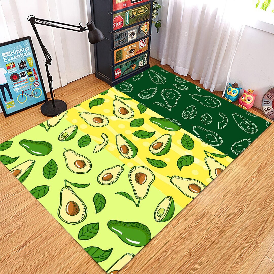 Mango Themed Rug, Kitchen Rug, Mother's Day Rug, Fruit Rug, Kitchen ...