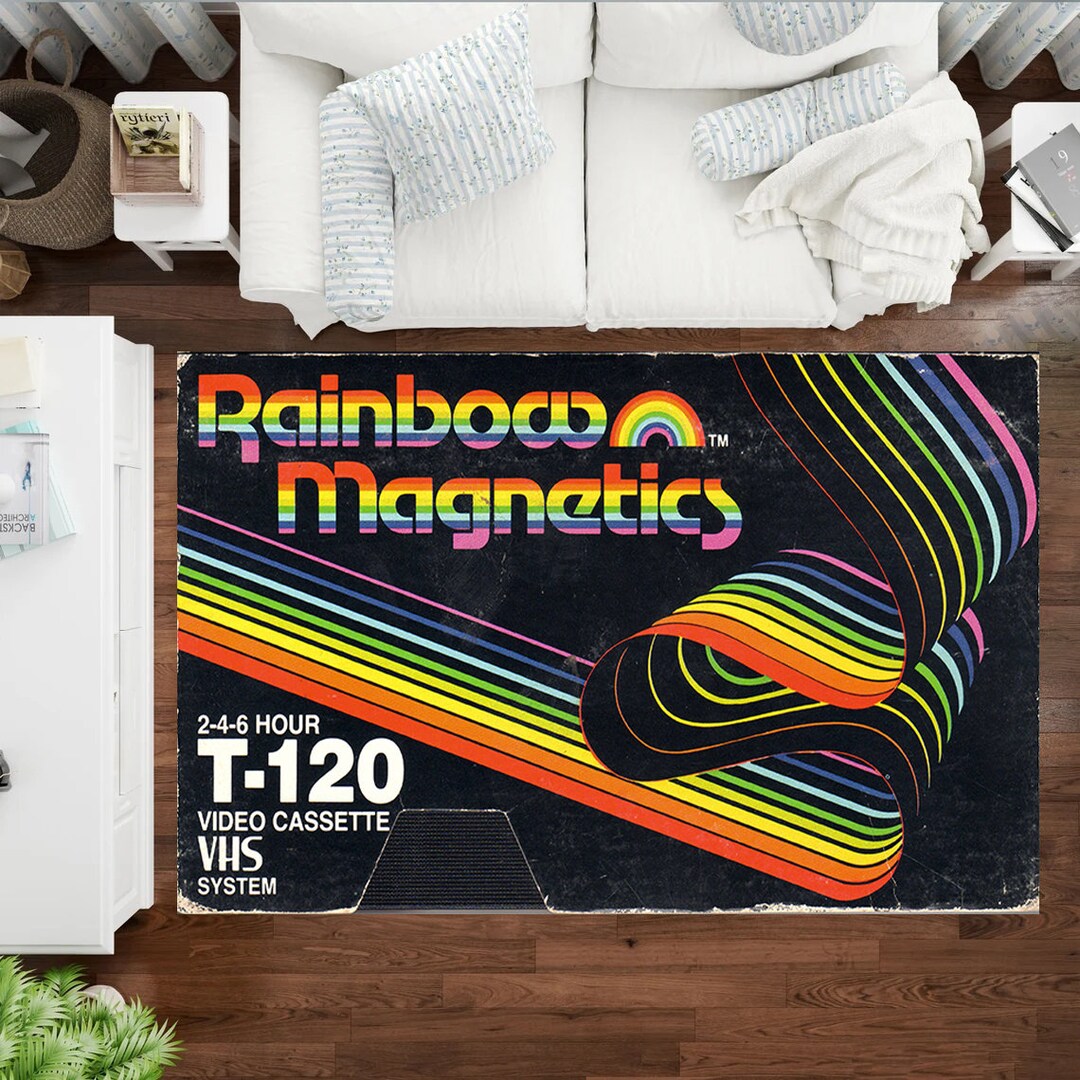 Vhs Case Rug-vhs Tapes, Vhs Box-vhs Nostalgic-retro Art-classic ...
