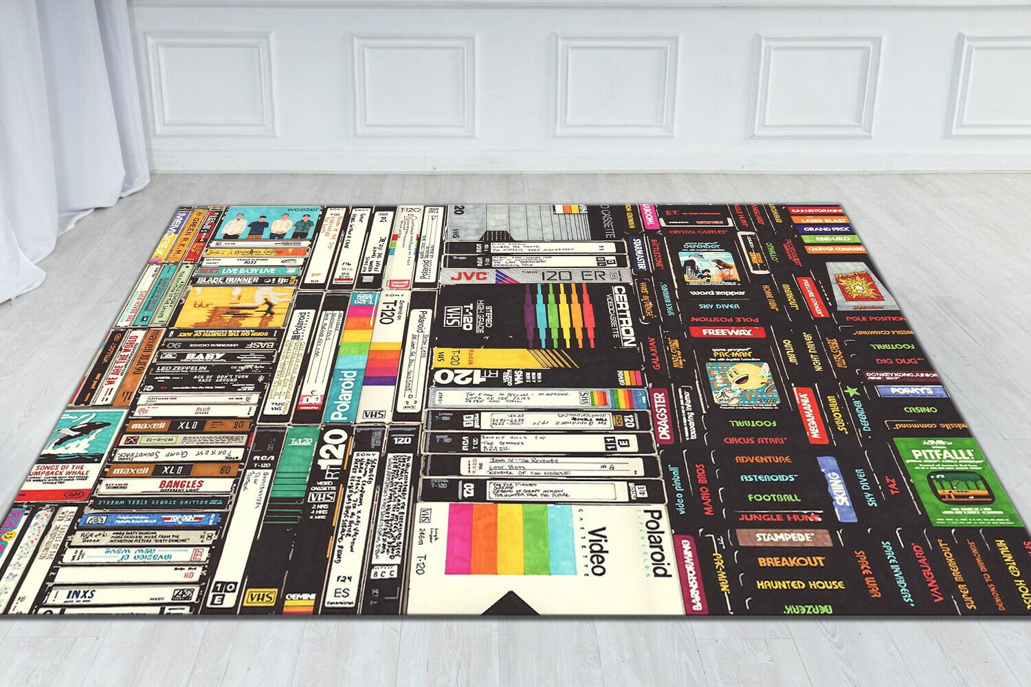 Vhs Case Rug-vhs Tapes Vhs Box-vhs Nostalgic-retro - Etsy