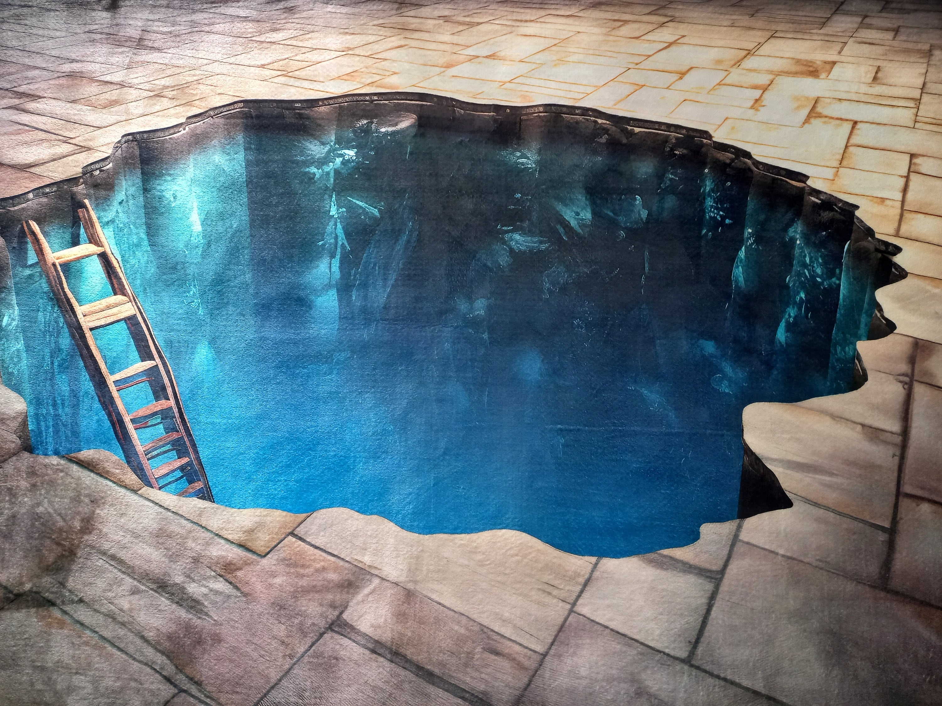 3D Rug, Slit Rug, Illusion Rug, 3D Ocean Rug, Staircase Themed Rug ...