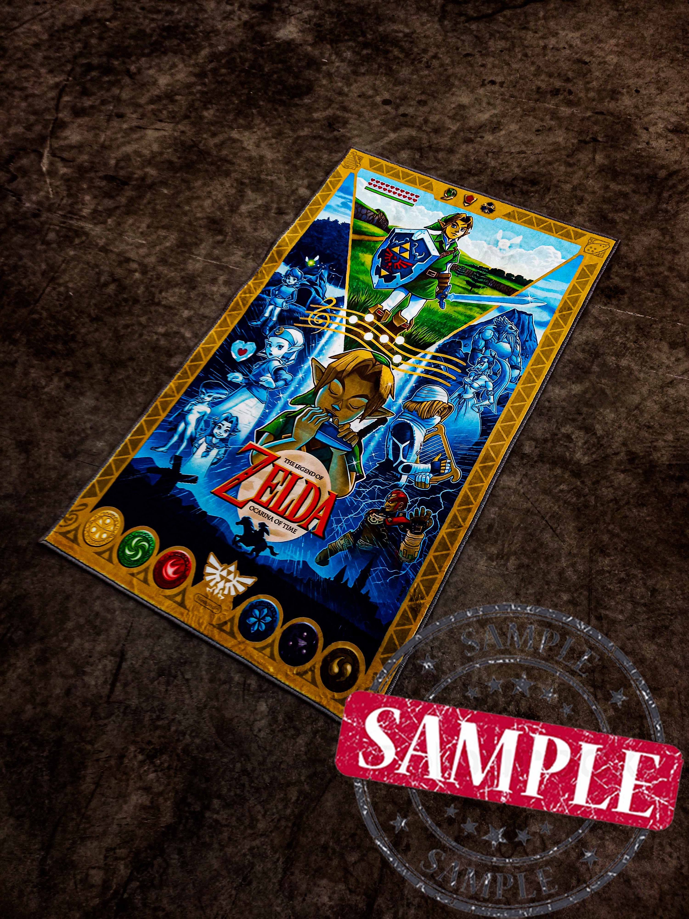 The Legend of Zelda Rug, Zelda Symbol Rug, Zelda Game Rug, Gaming Room ...