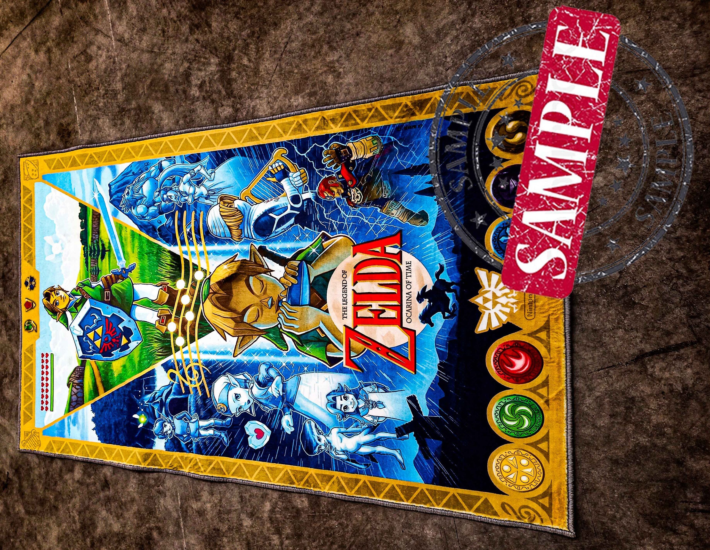 The Legend of Zelda Rug, Zelda Symbol Rug, Zelda Game Rug, Gaming Room ...