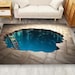 3D Rug, Slit Rug, Illusion Rug, 3D Ocean Rug, Staircase Themed Rug ...