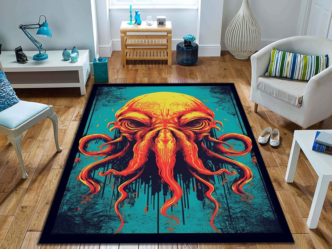 Octopus Rug, Kraken Rug, Monster Octopus, Monster Rug, Kids Room Rug ...