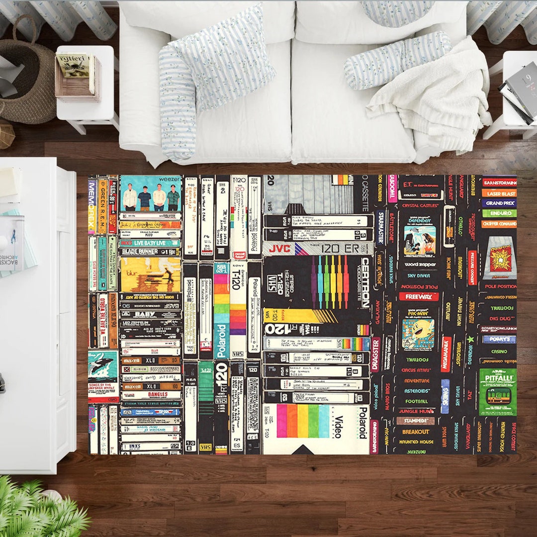 Vhs Case Rug-vhs Tapes, Vhs Box-vhs Nostalgic-retro Art-classic ...