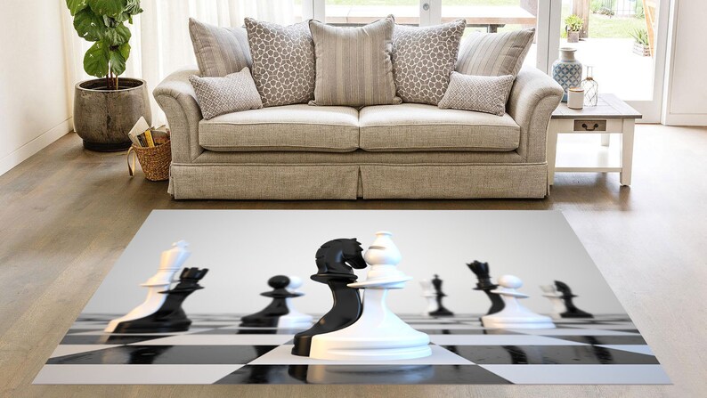 Chess Rug, Play Chess Rug, Animated Chess Rug, Chess Sett Rug, Board ...