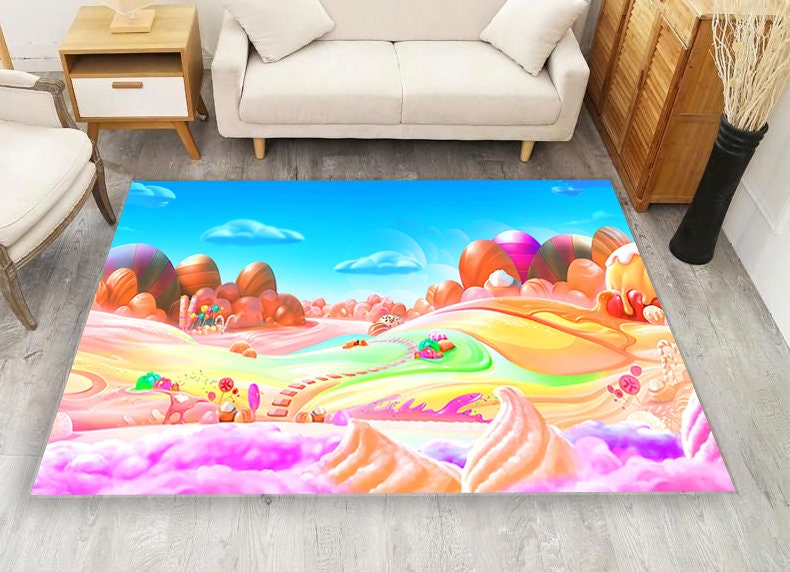 Candy Town, Candy Rug, Candy Dreams, Candy Garden Rug, Kids Room Rug ...