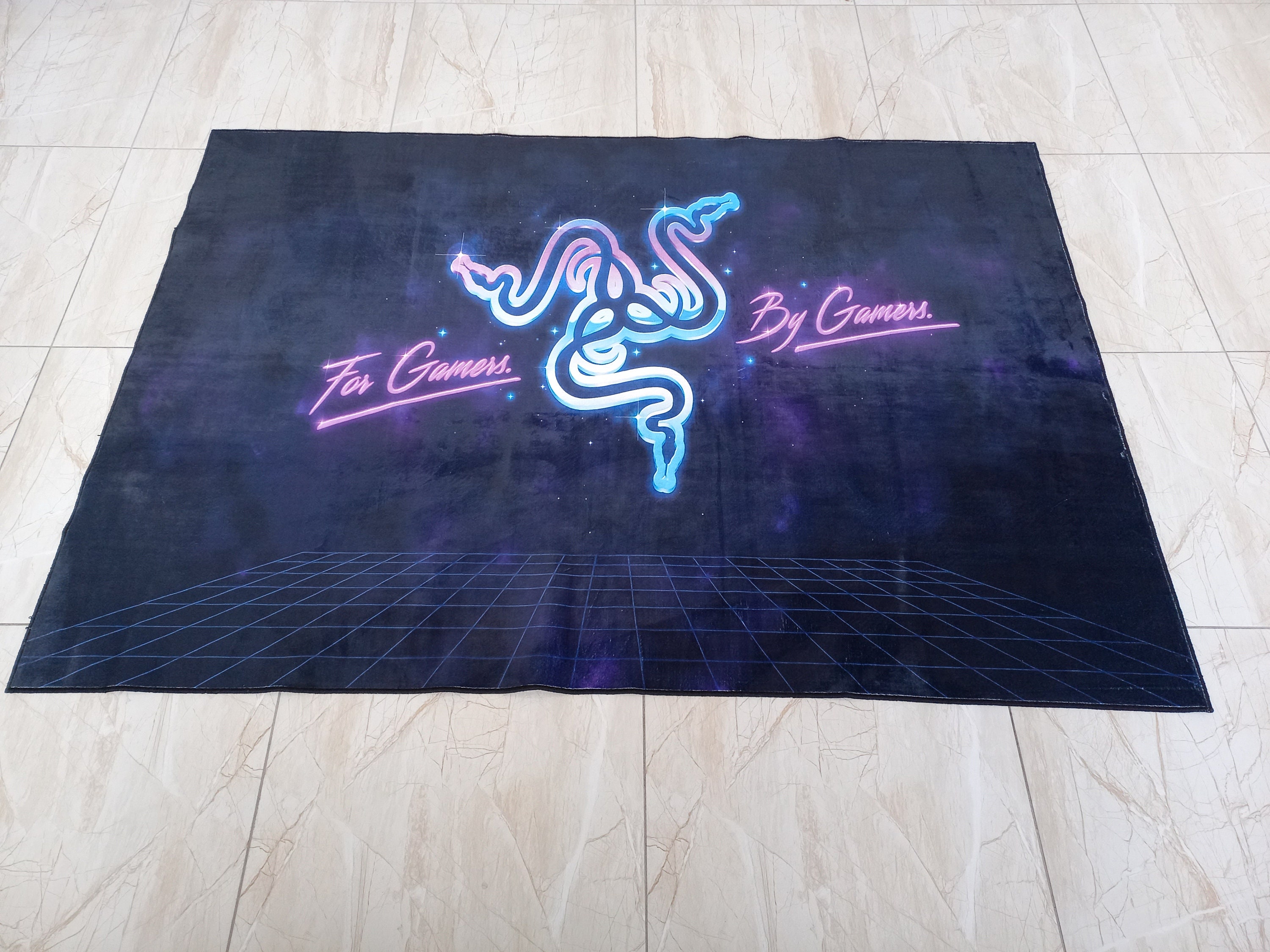 Neon Gaming Rug: Colorful Gamer Room Decor - Etsy